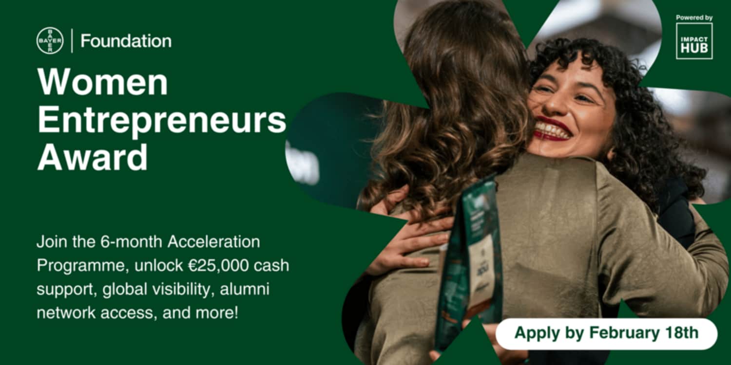 Bayer Foundation Women Empowerment Award 2025 for Female Entrepreneurs - Young Women Aspire