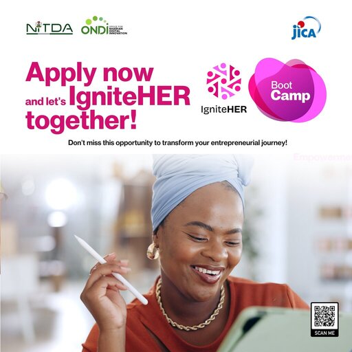 NITDA IgniteHer Bootcamp Program 2025 (Cohort 2) for Nigerian Female Entrepreneurs - Young Women ...